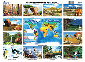 Ediciones Bob | Regiones naturales de la tierra (25 pzas)